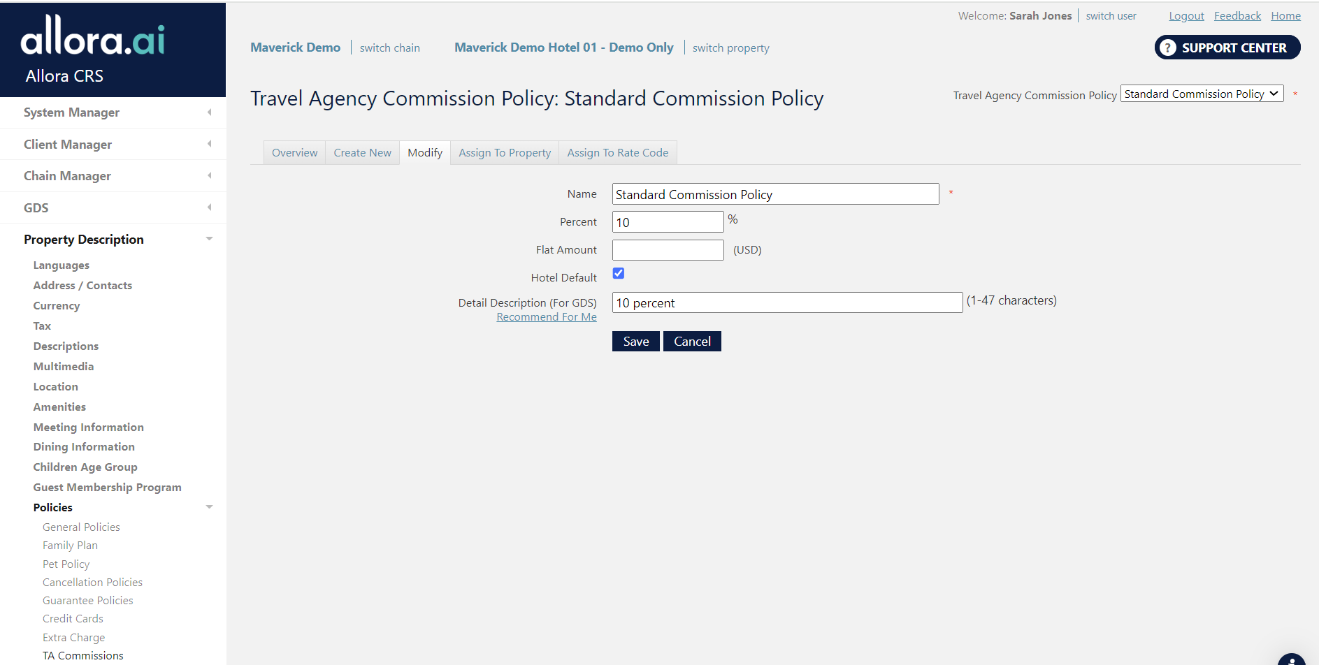 CRS-Travel Agent Commission Configuration