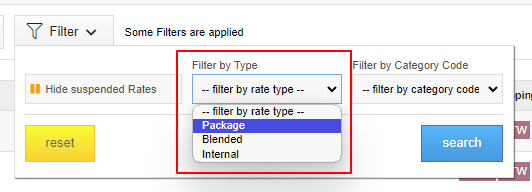 SHR BE-Browse Rates Screen Overview in SHR BE