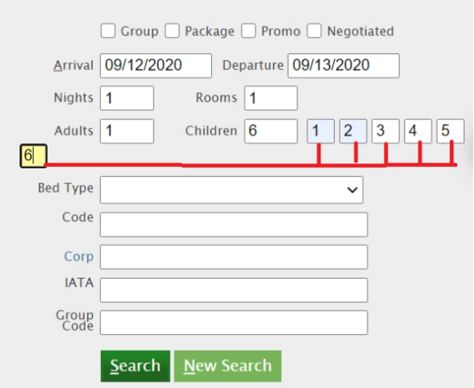 CRS-Child Age Groups and Pricing