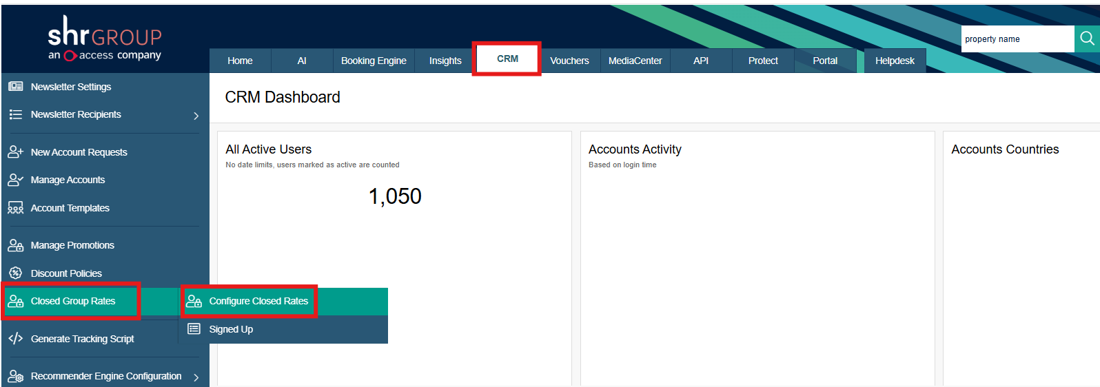 SHR BE-Creating a Closed User Group in SHR BE