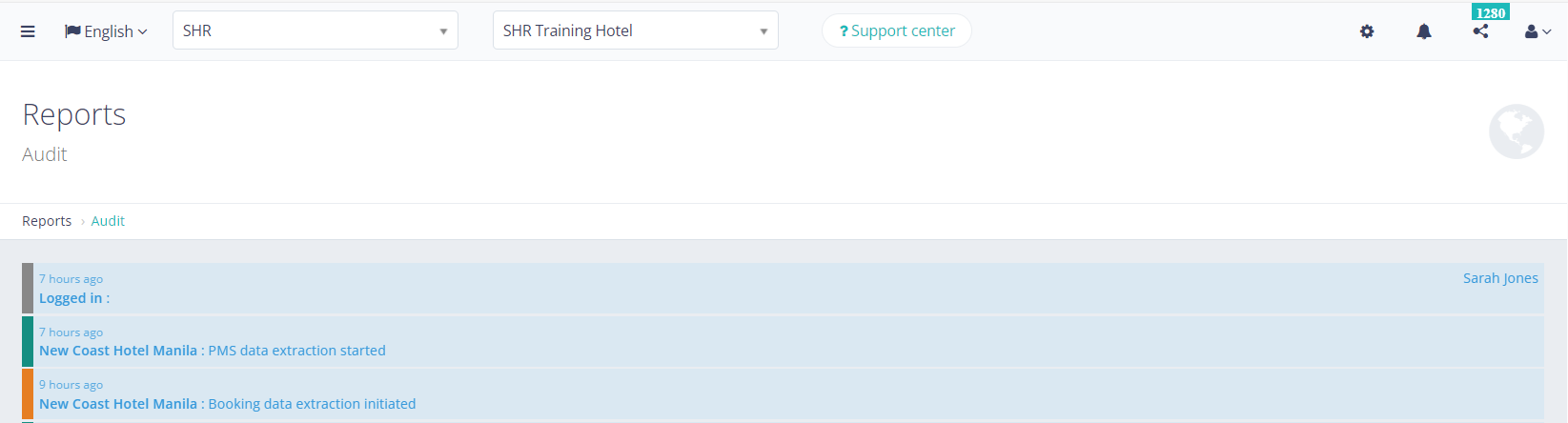 RMS-Data Center > Reports
